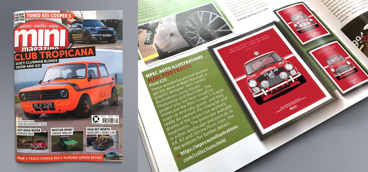 Mini Cooper S posters featured in May issue of Mini Magazine ...