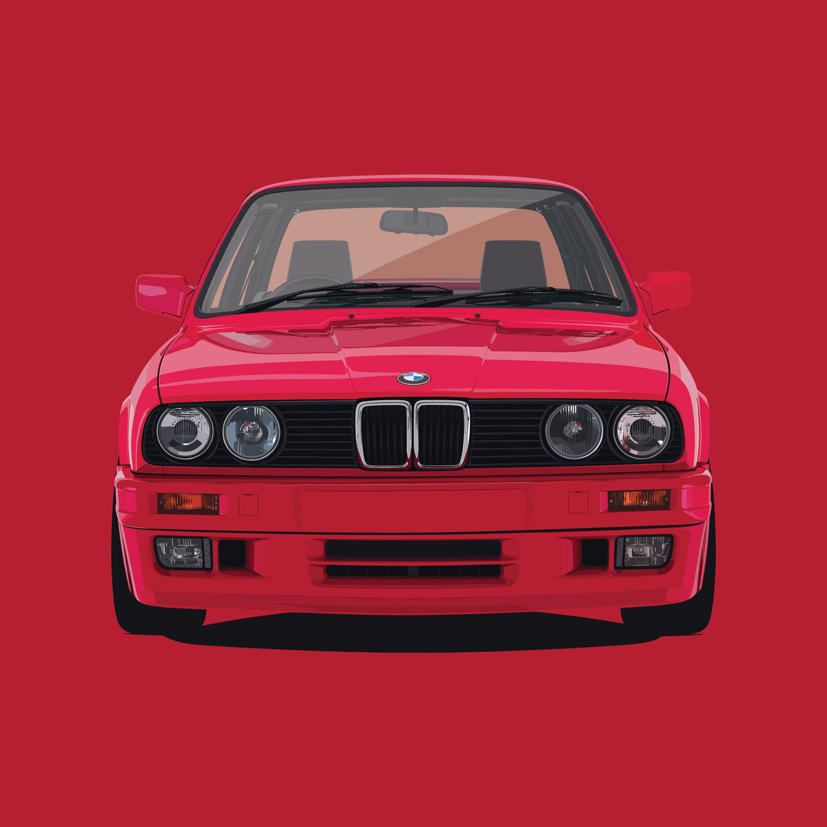 Classic Car Posters of BMW 325i Sport – mpecautoillustration