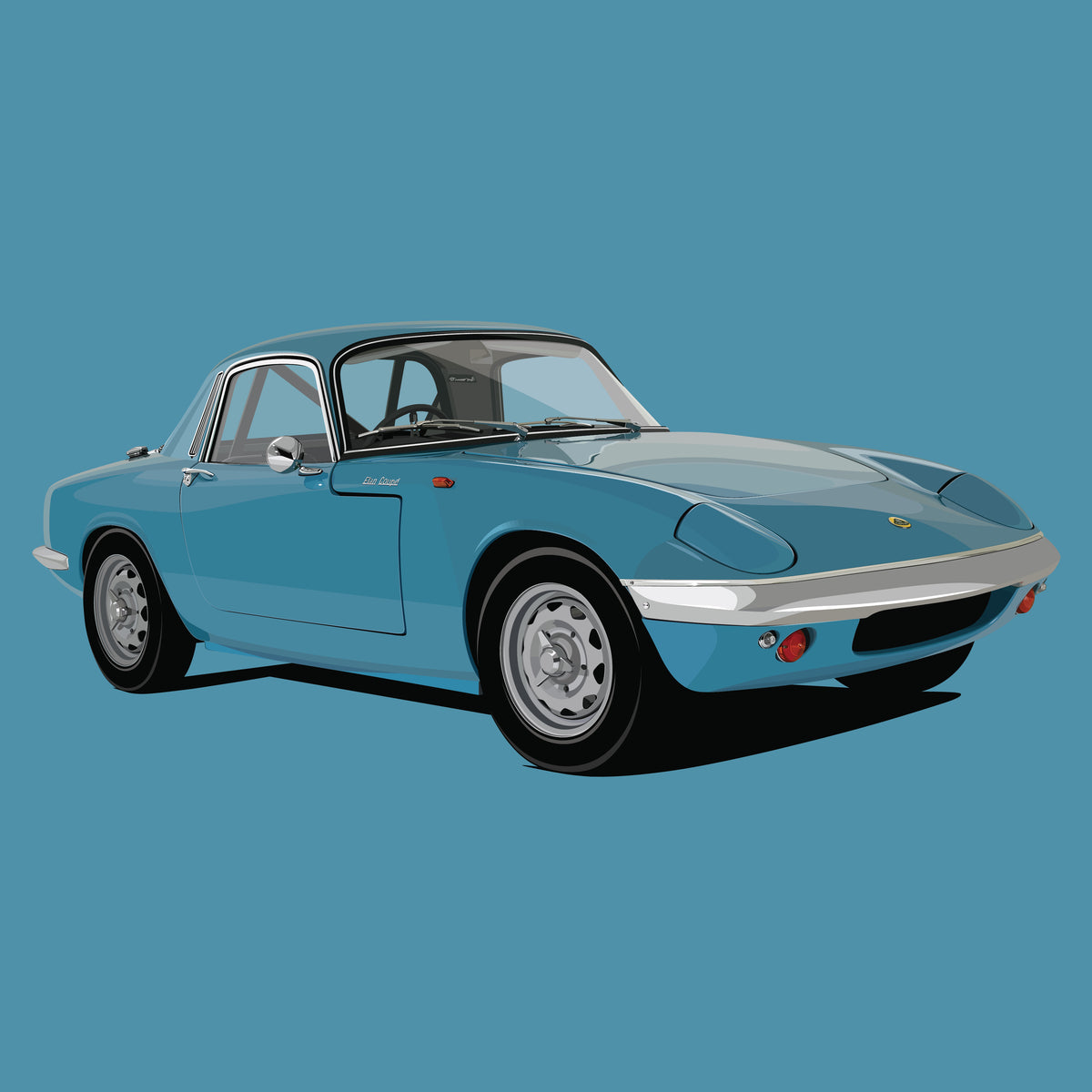 Classic Car Posters of Lotus – mpecautoillustration